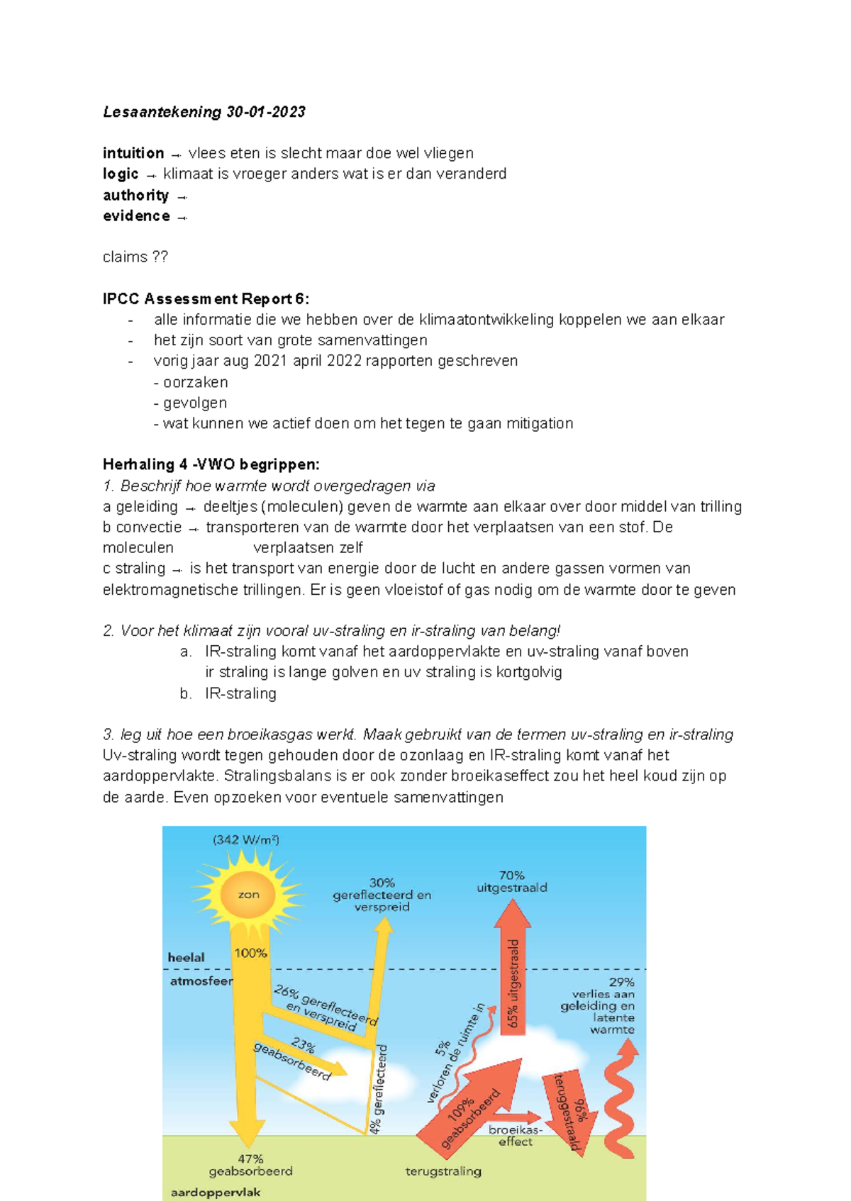 Aardrijkskunde lesaantekening - Lesaantekening 30-01- intuition ⇾ vlees ...