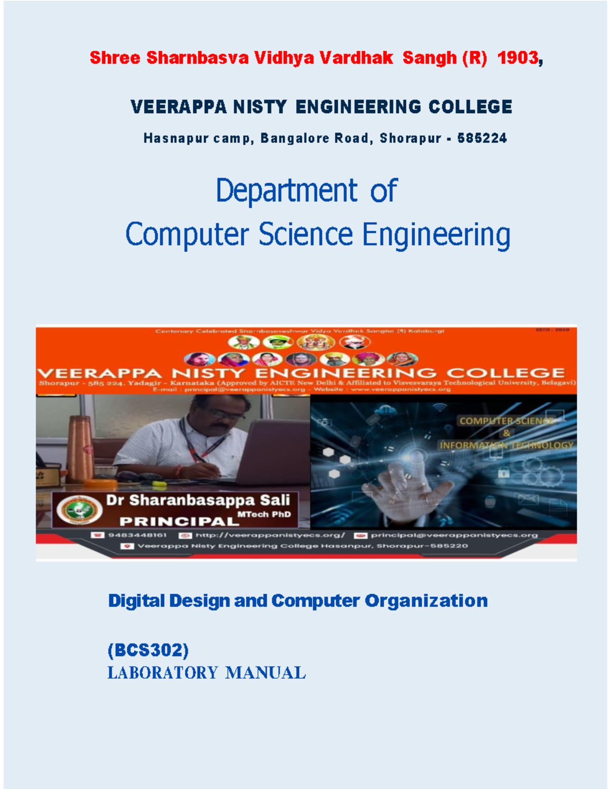 Digital Design and Computer Organization Laboratory Manual BCS302 - Studocu