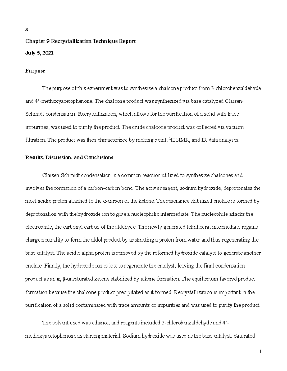 Fall19 Chapter 9: Recrystallization Techniques and Results - Studocu
