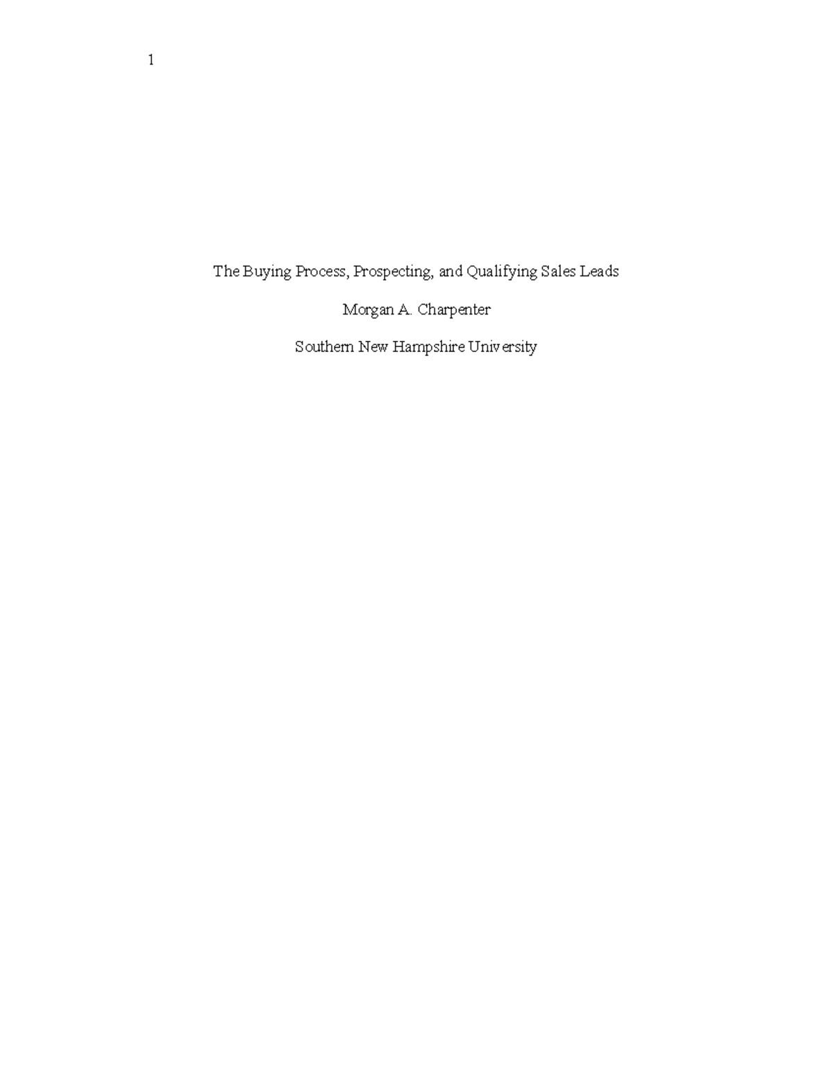 3-2 Short Paper: Analyzing the Buying Process in Sales Management - Studocu
