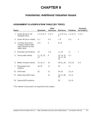 Ch09 - Chapter 09 solution for Intermediate Accounting by Donald E ...