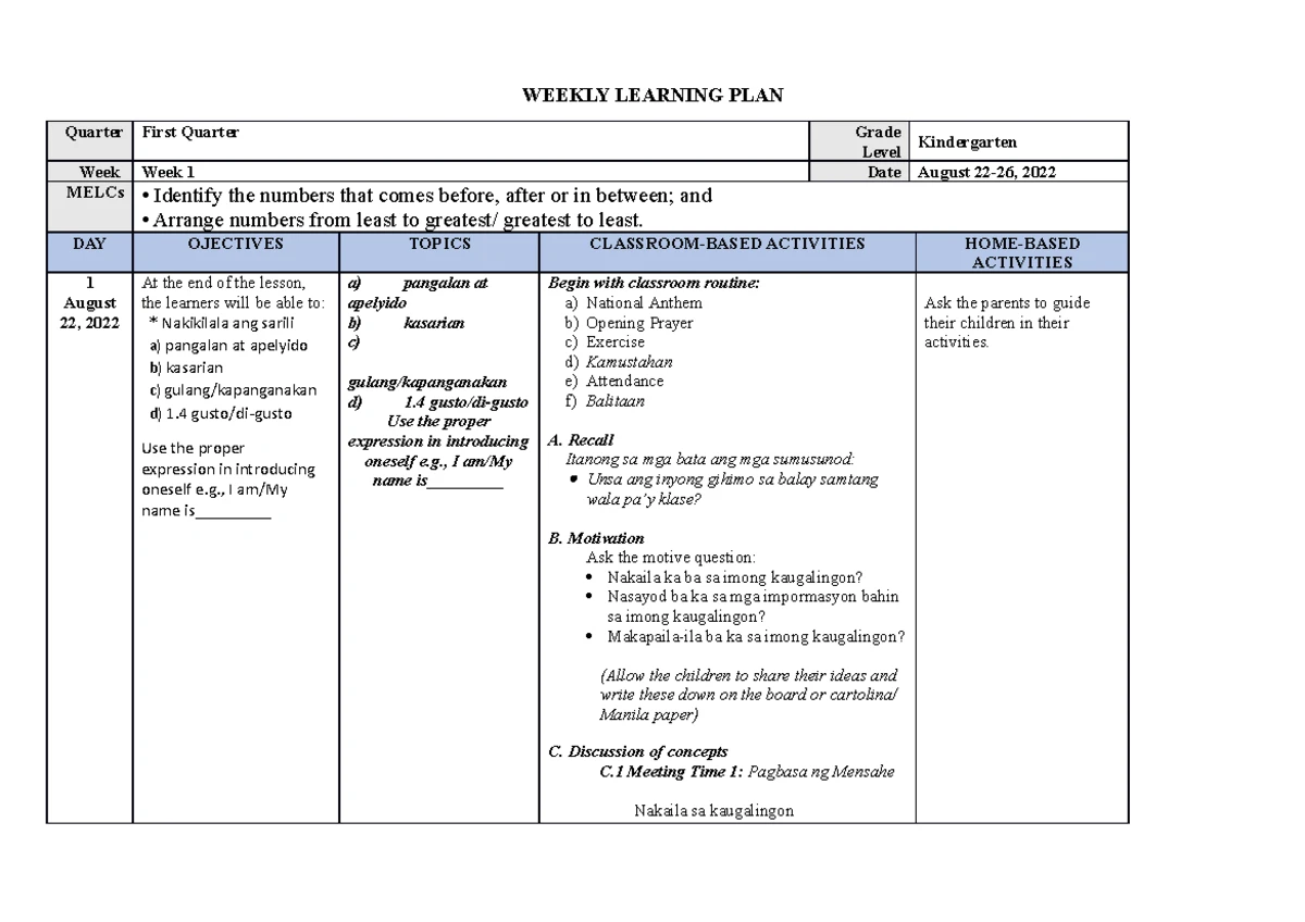 Filipino 3 Lesson Plan: Magkasalungat at Magkasingkahulugan Guide - Studocu