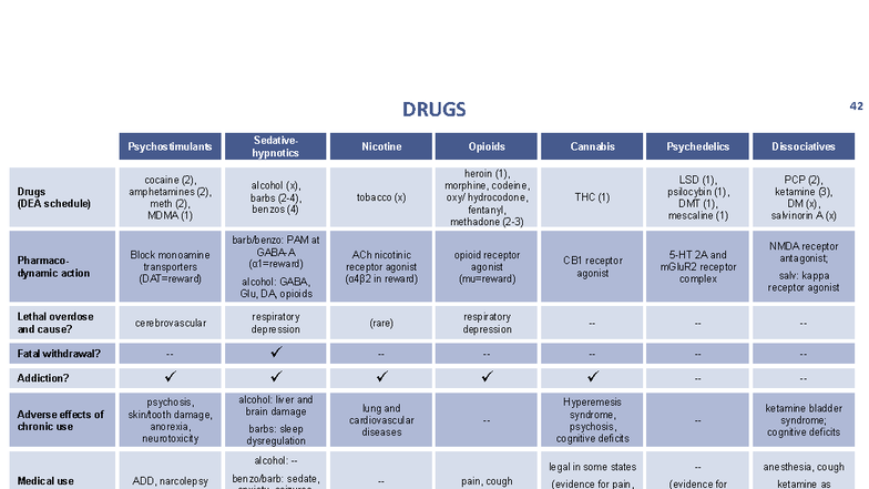 Pharmacodynamics and Effects of Common Drugs - PBSI+336 Analysis - Studocu