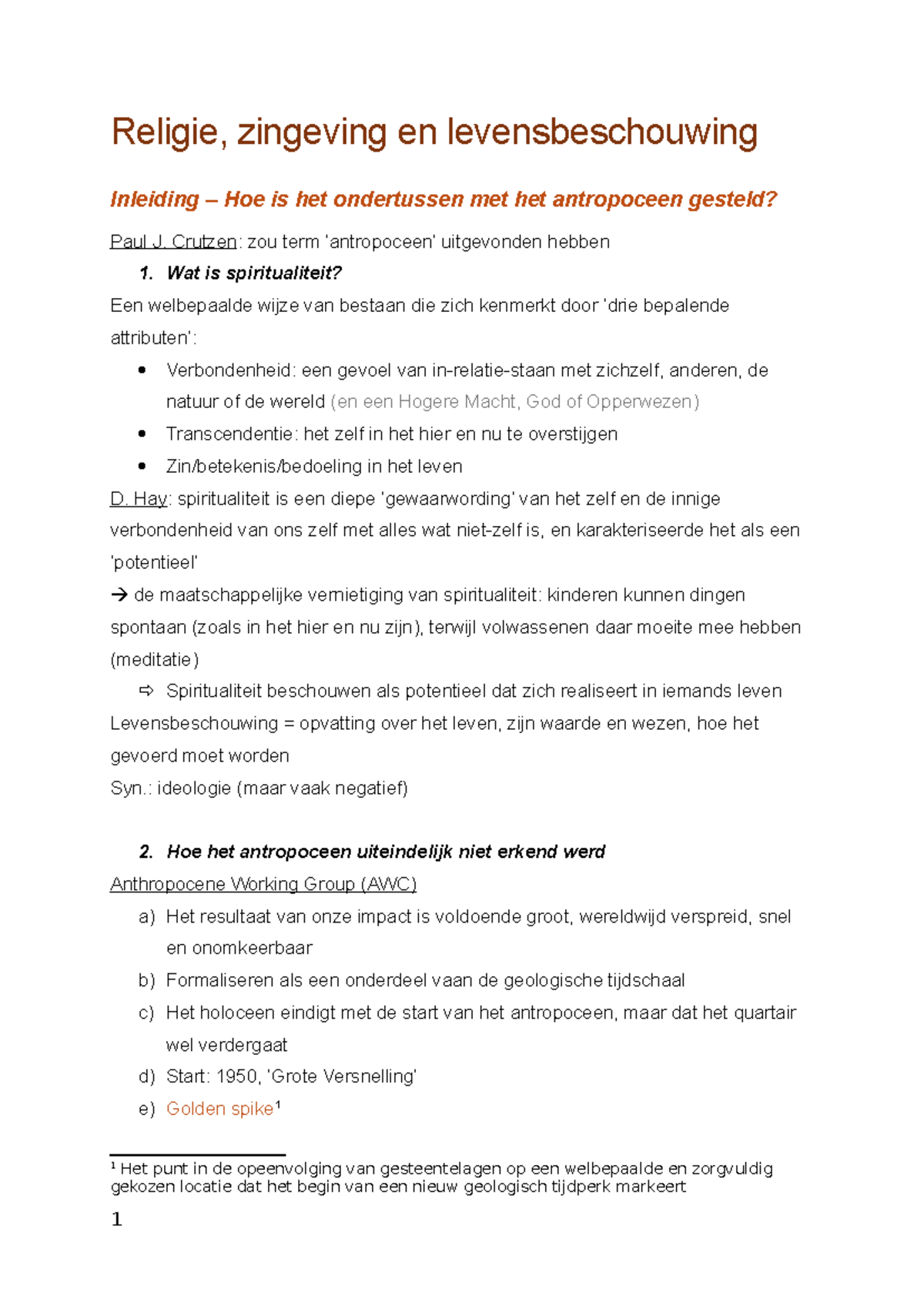 Religie, Zingeving en Levensbeschouwing: Inleiding en Hoofdstukken 1 ...
