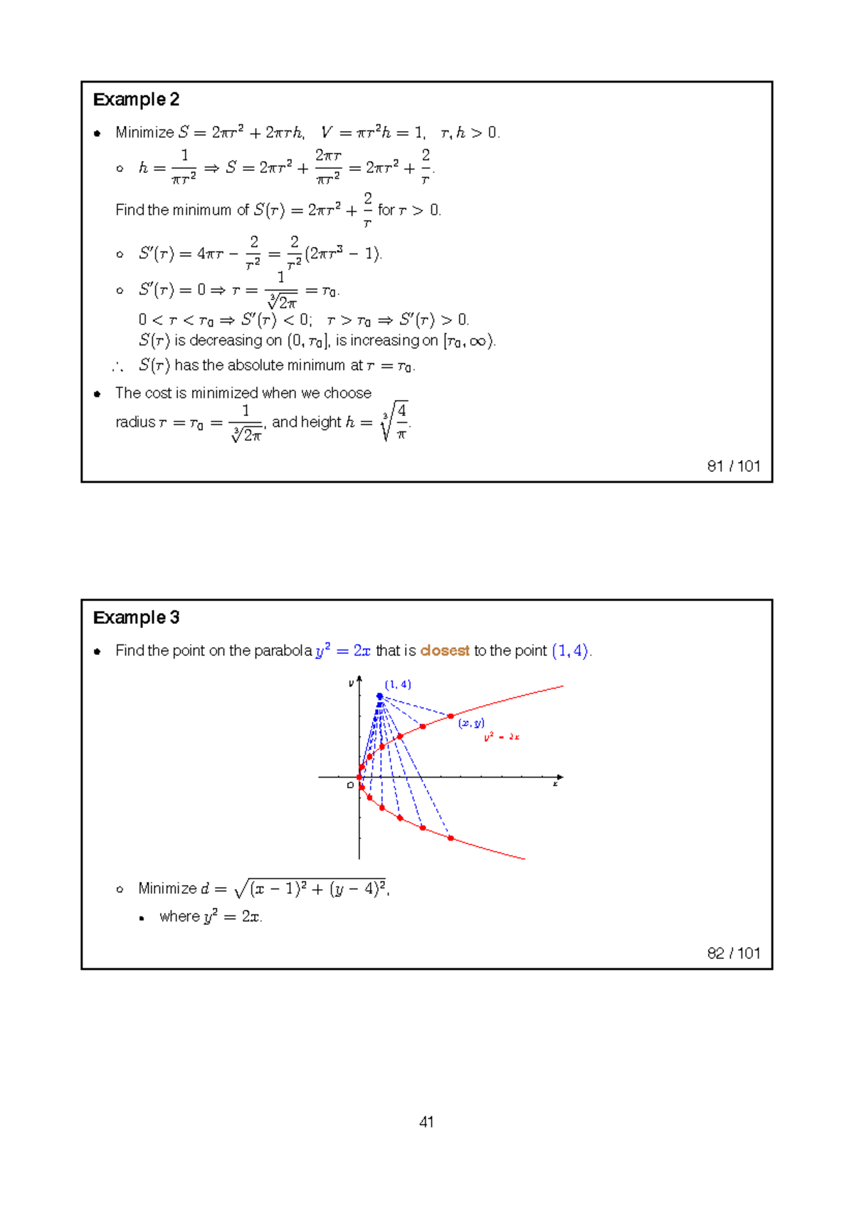 Minimization Techniques in Calculus: Examples and Applications (MATH ...