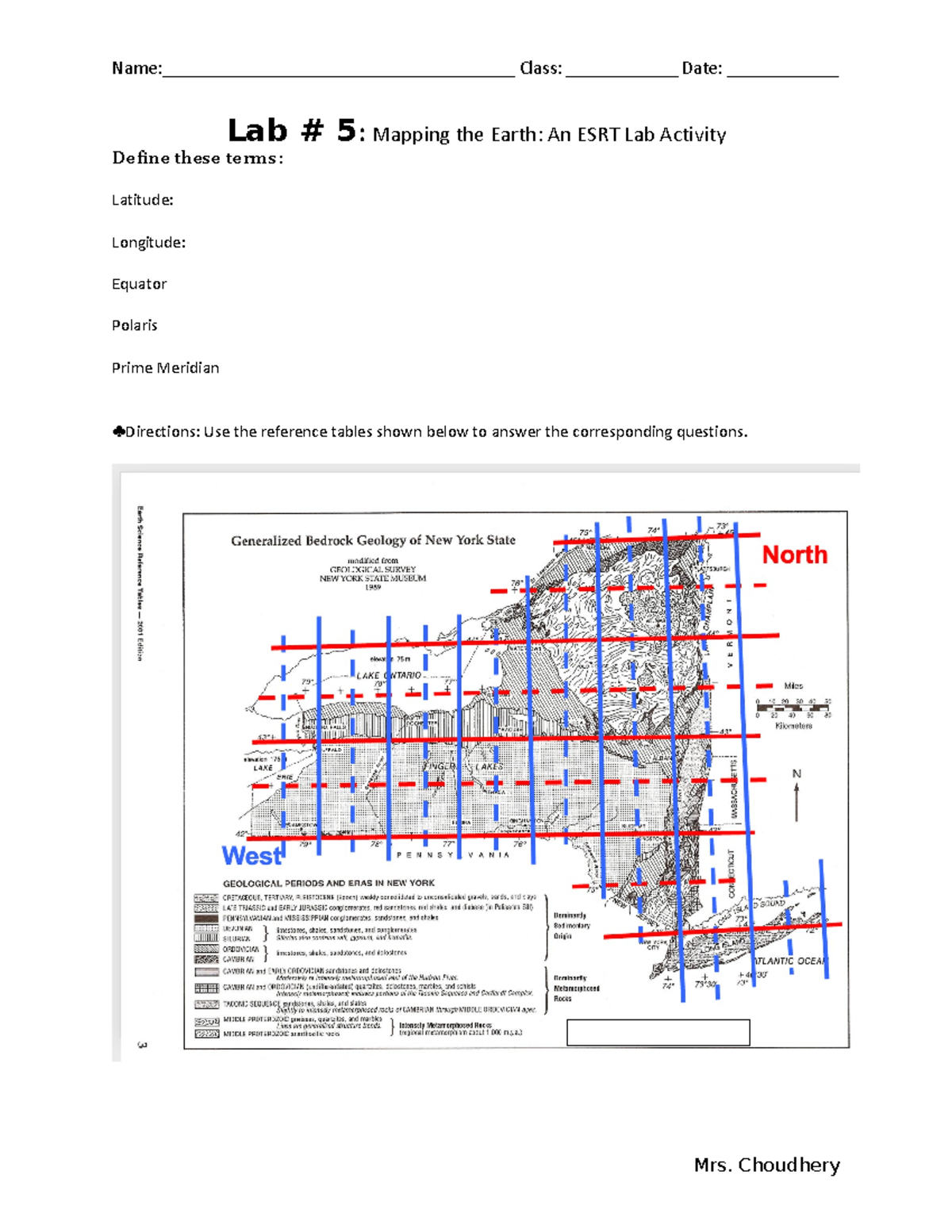 Lab 5 - Mapping Earth Science Concepts Using Reference Tables - Studocu