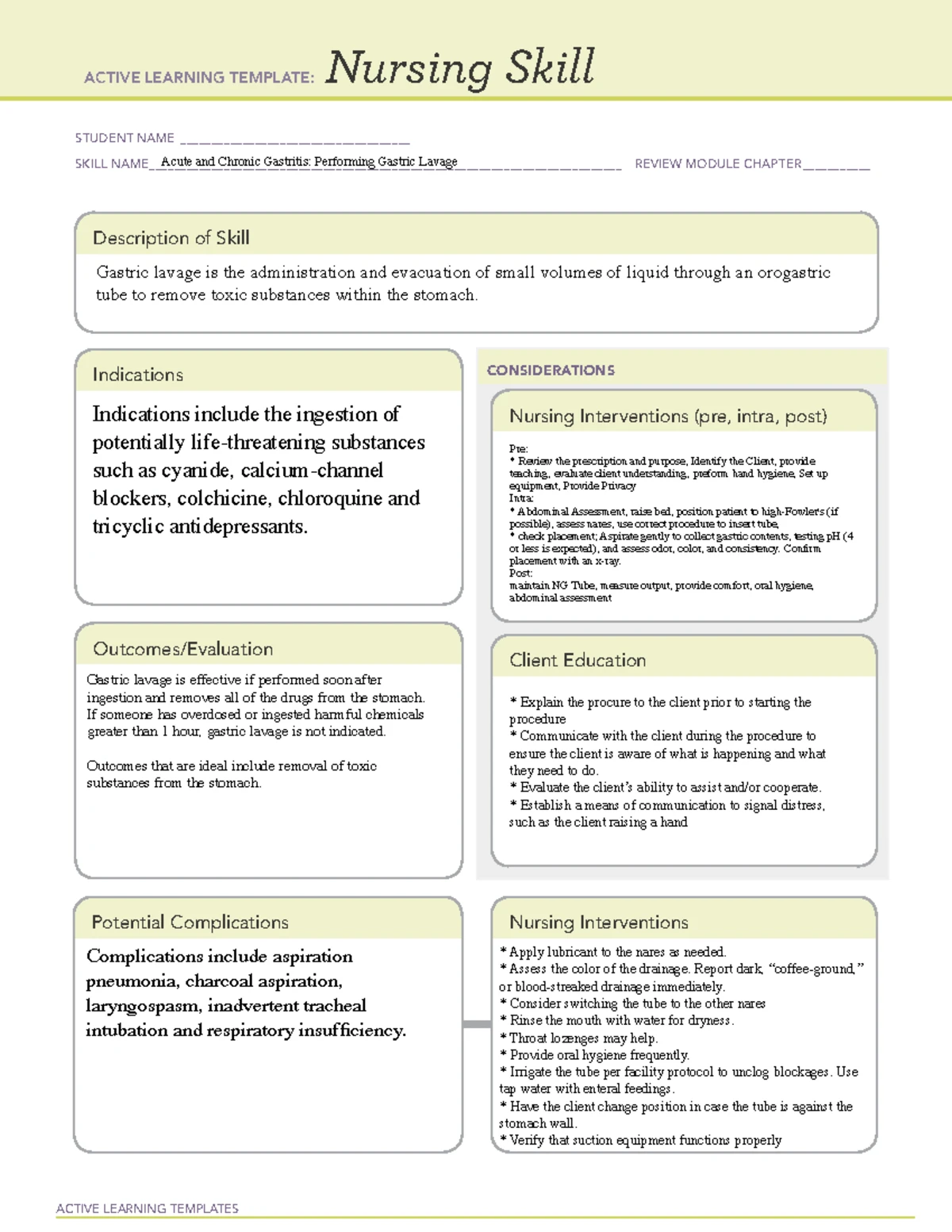 ATI system Disorder - Myocardial Infarction - ACTIVE LEARNING TEMPLATES ...