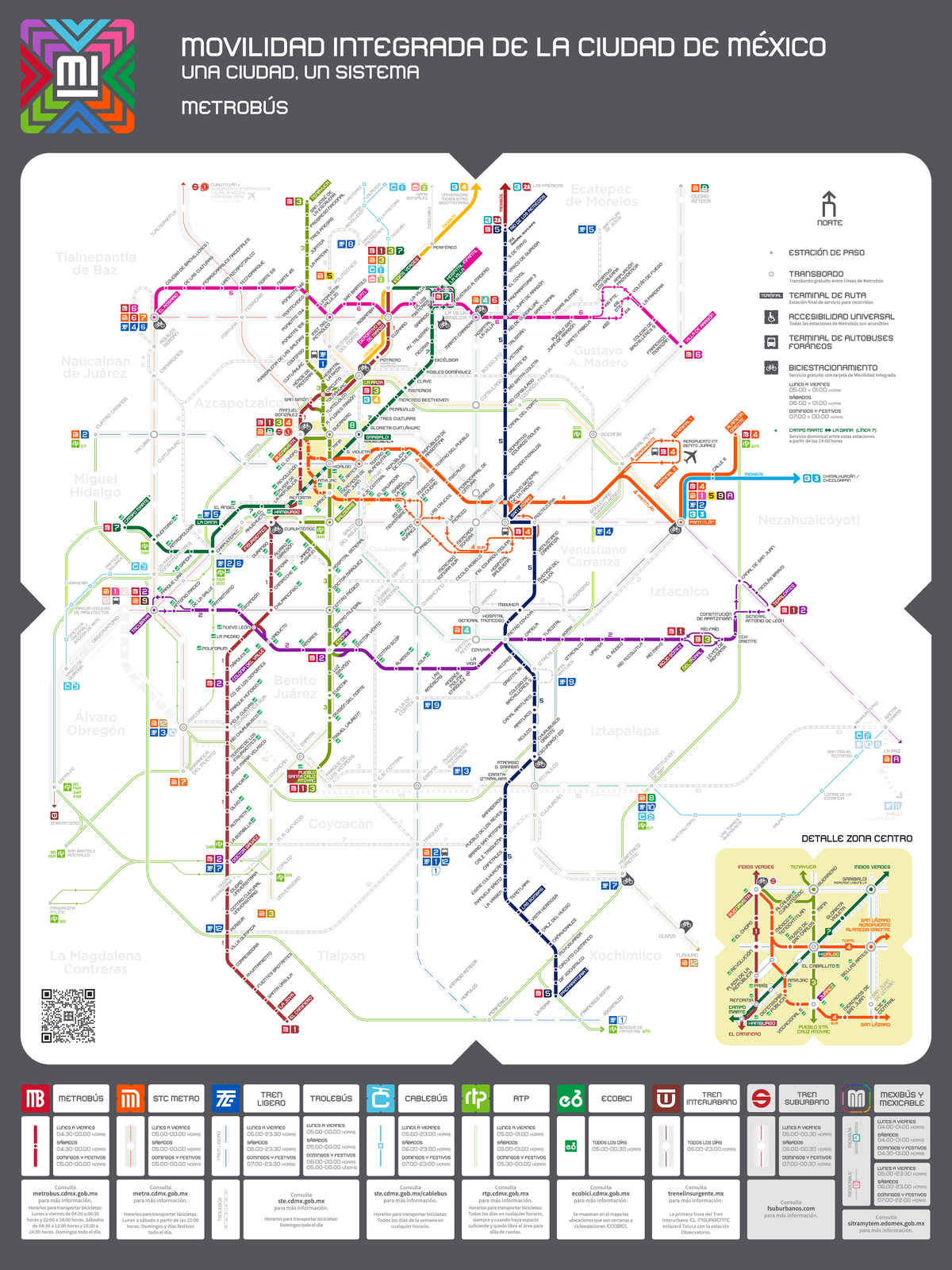 Mapa de Transporte Integrado CDMX: Movilidad y Estaciones MB - Studocu