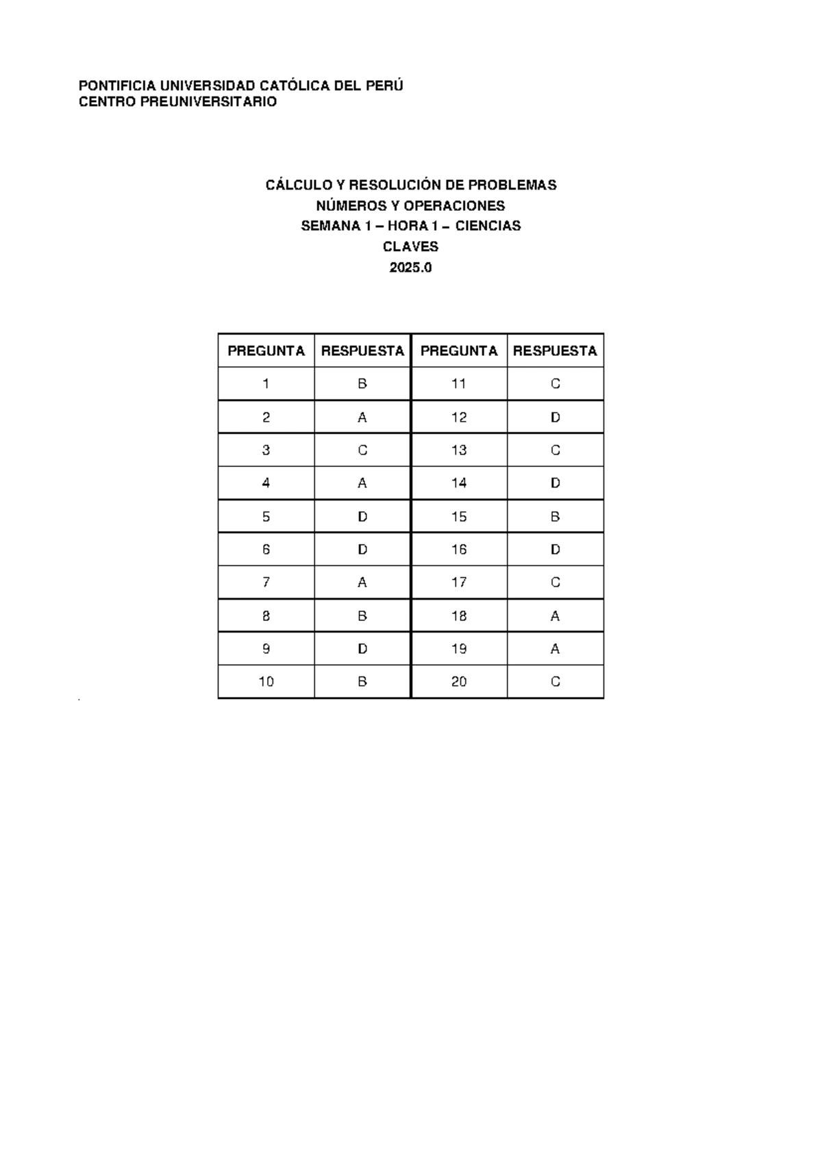 Practiquemos Matemática Semana 1 2025.0 CC: Números y Operaciones - Studocu