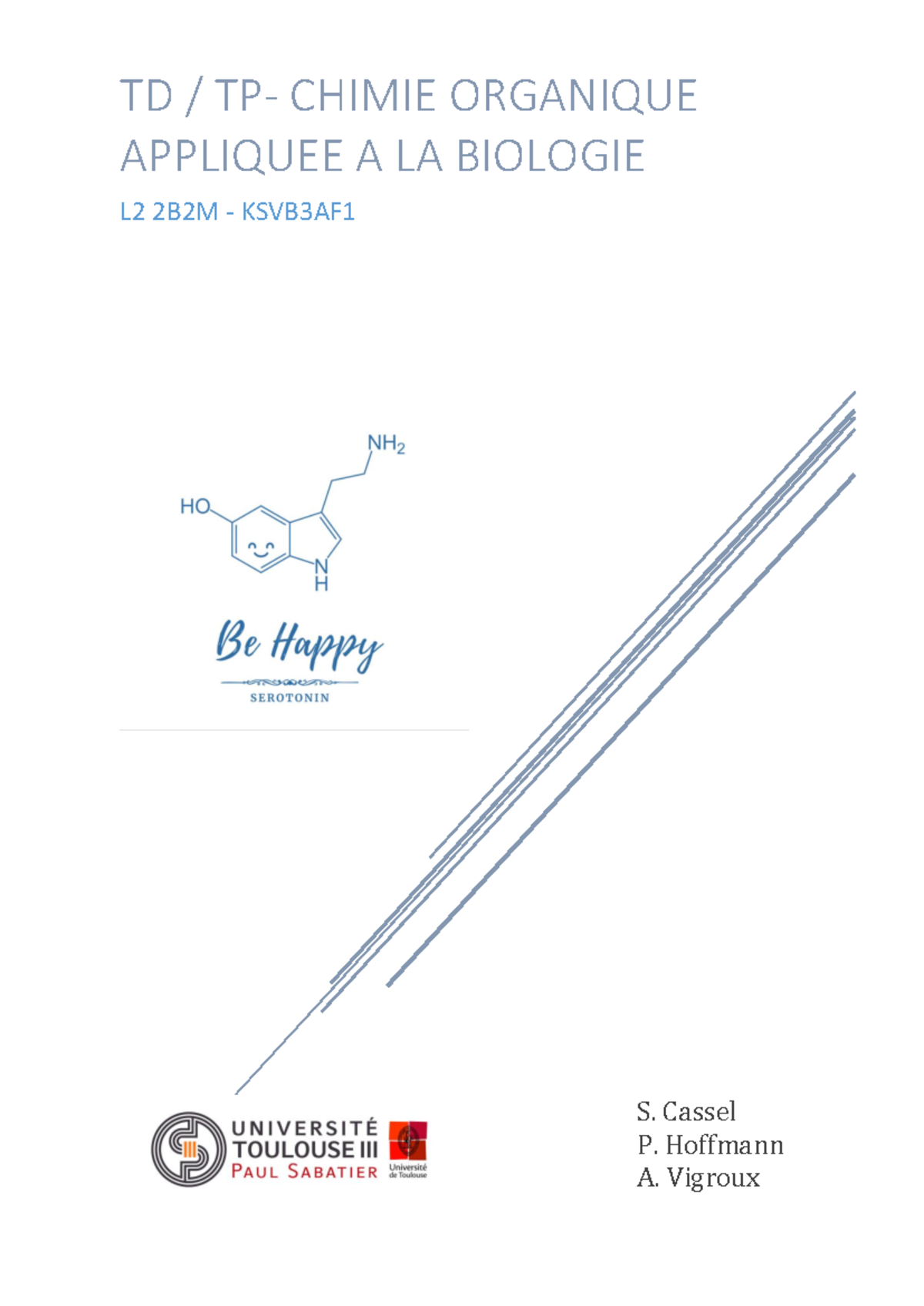 Polycop TD et TP - TD / TP- CHIMIE ORGANIQUE APPLIQUEE A LA BIOLOGIE L2 ...