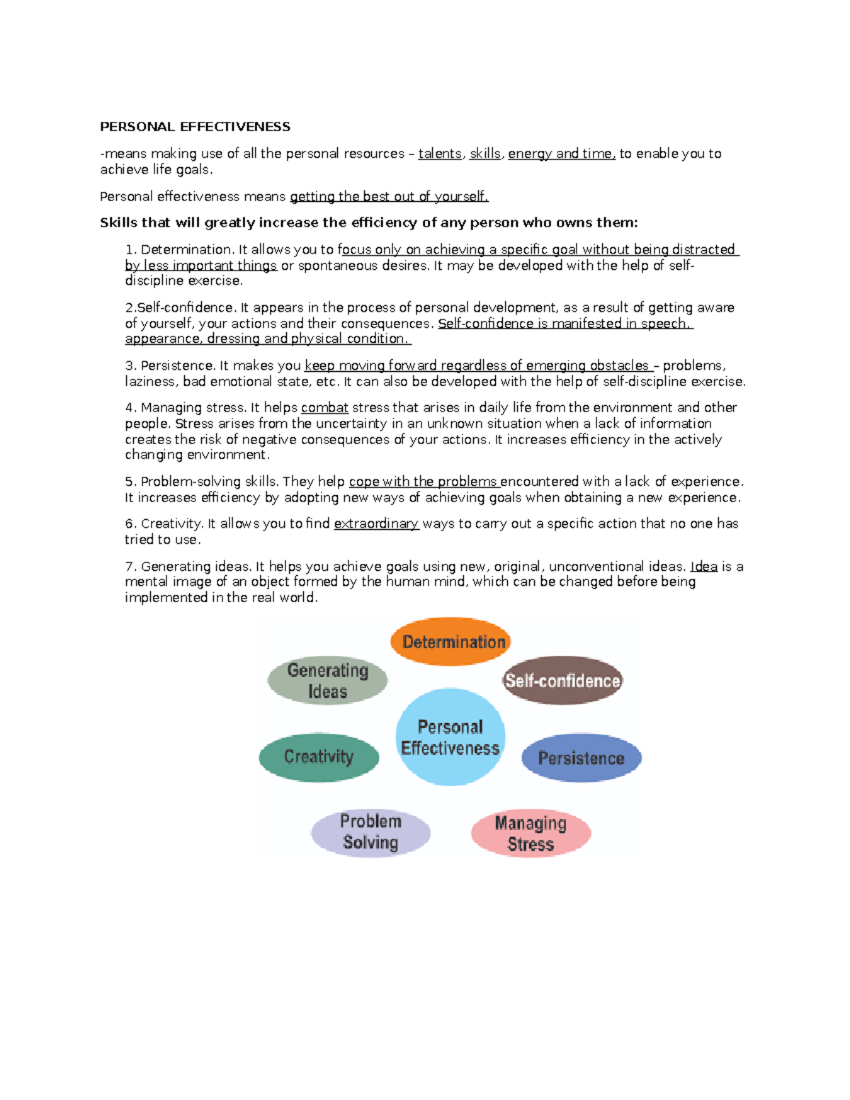2 - Personal Effectiveness: Skills for Achieving Life Goals - Studocu