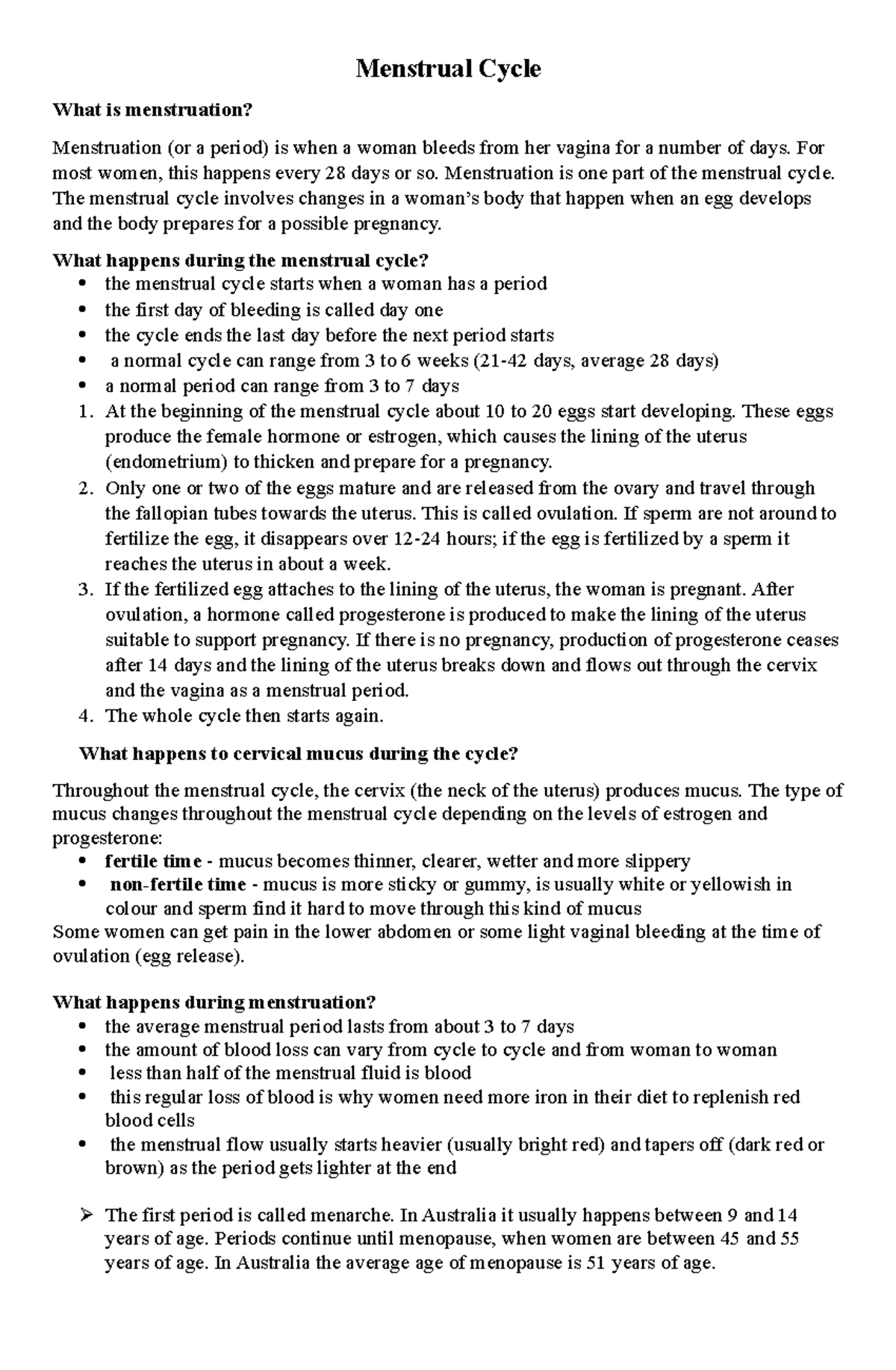 Menstrual Cycle- Science 10 - Menstrual Cycle What is menstruation ...