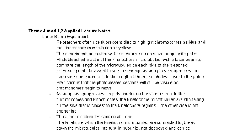 BIO 1A03 Theme 4 Mod 1,2 Applied Lecture Notes on Cancer & Cell Cycle ...