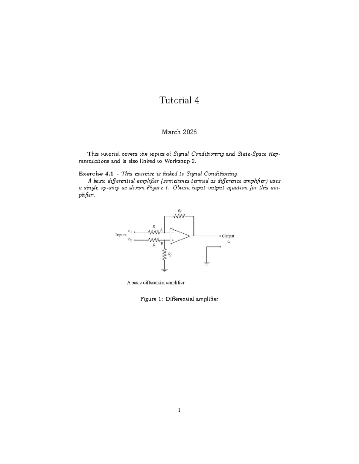 Tutorial 4: Signal Conditioning & Representations Exercises - Studocu