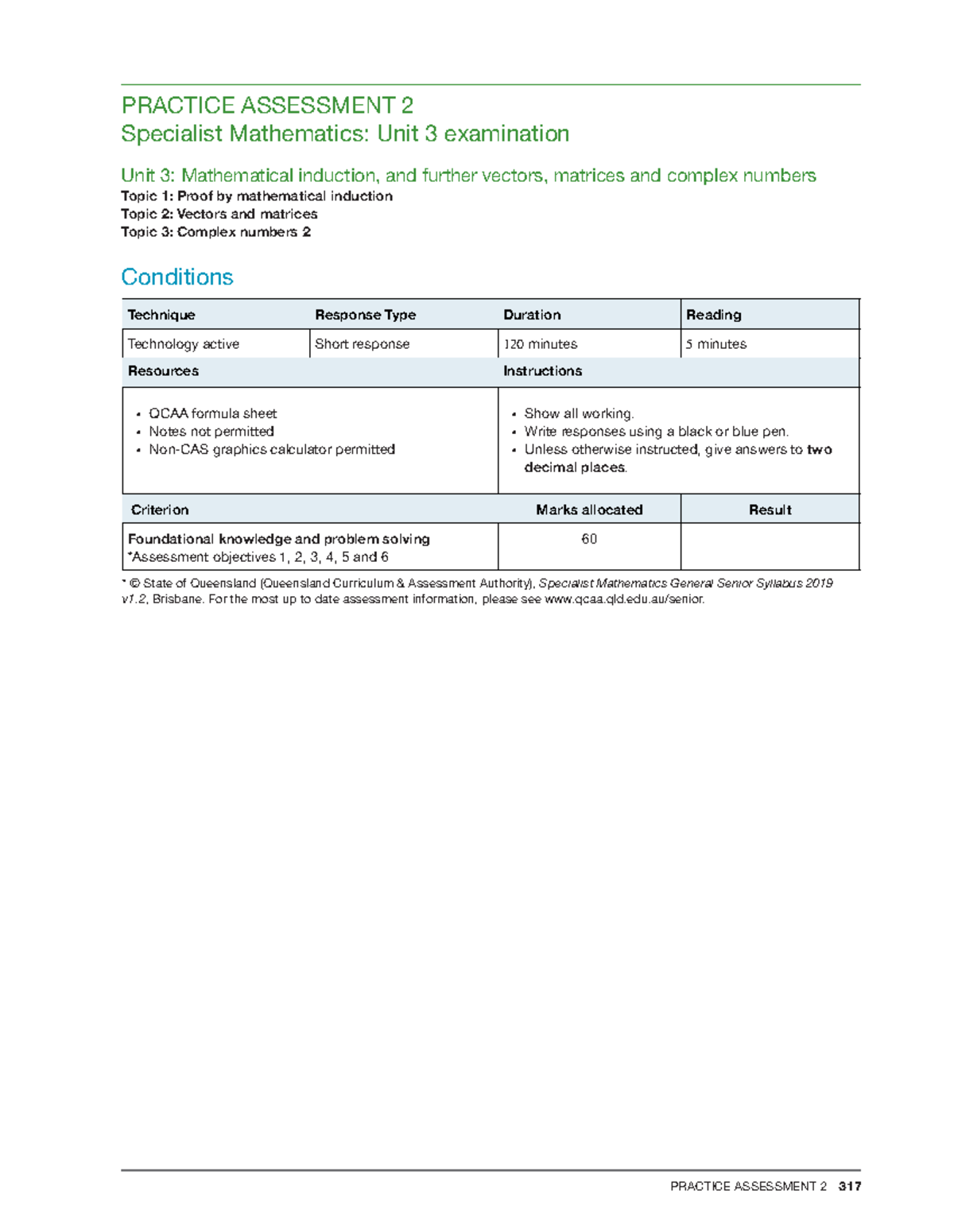 Practice Assessment 2 - Jacplus Exam - PRACTICE ASSESSMENT 2 Specialist ...