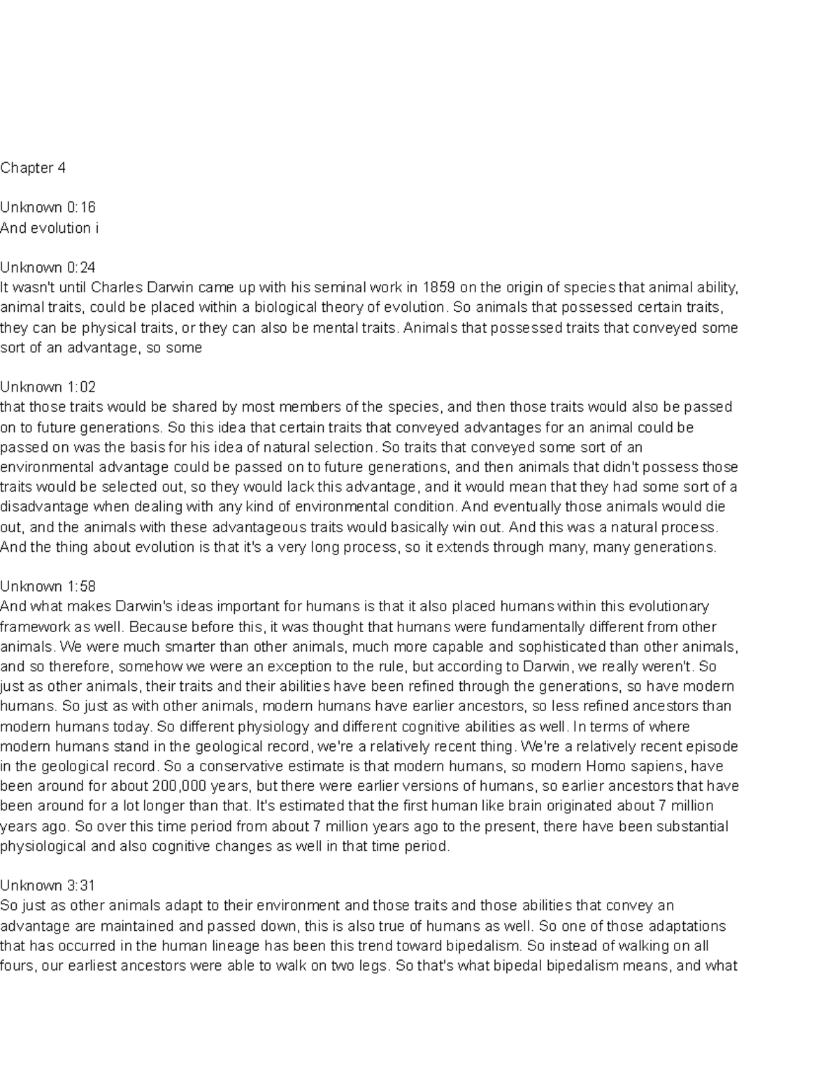 Chapter 4: Evolution and Human Development - Studocu