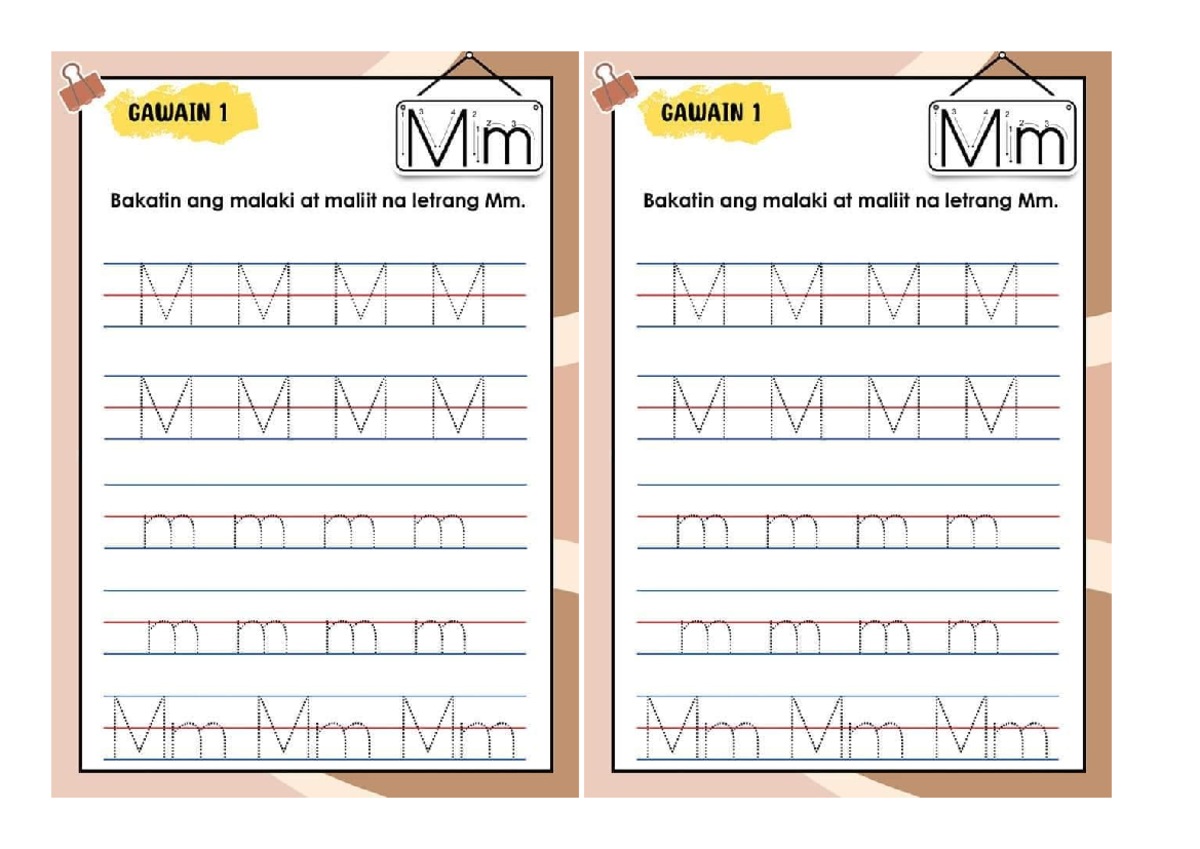 Letrang M Worksheets - GAWAIN Activities - IMs - Studocu