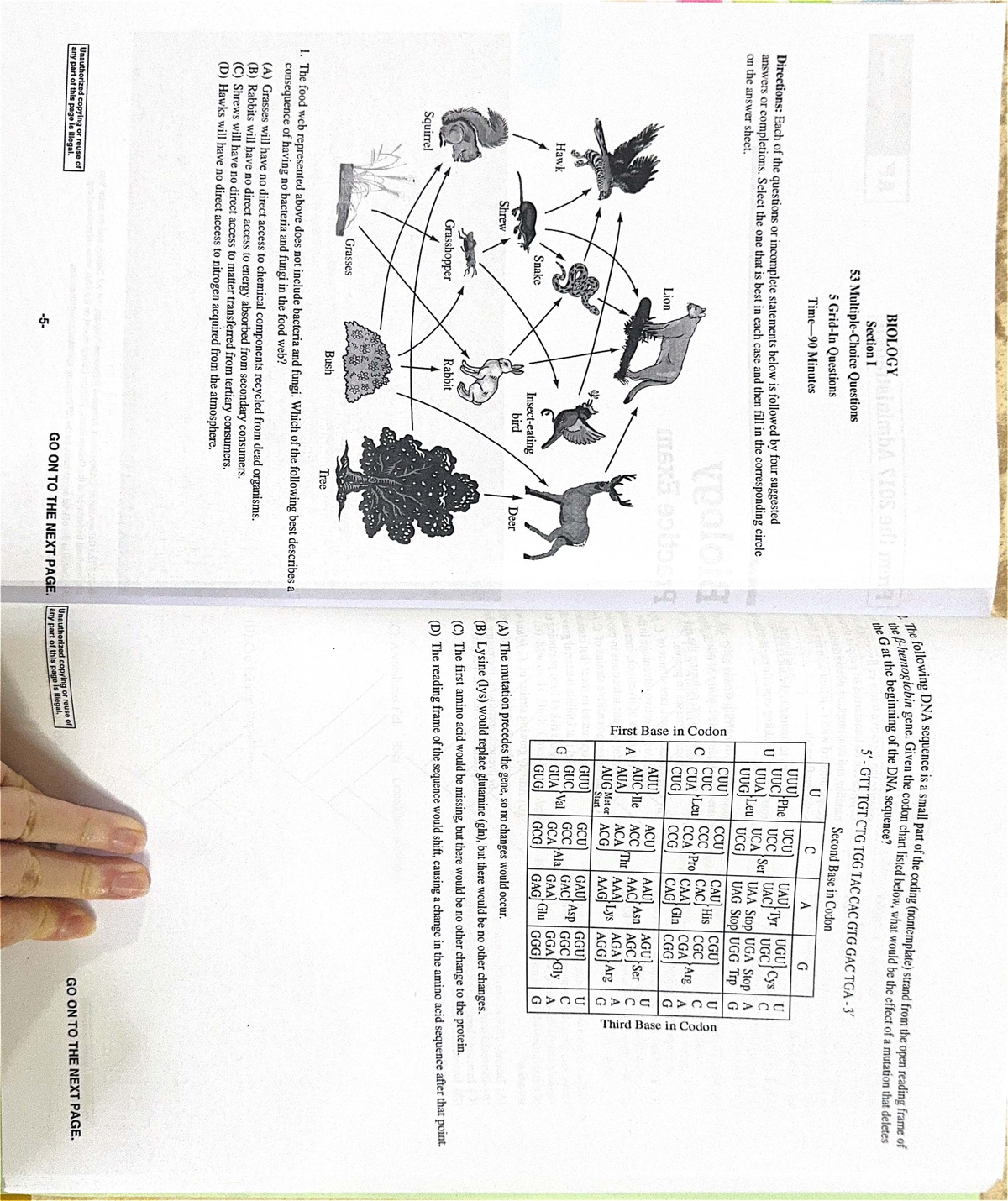 Biology Unit AP: Exam Review and Practice Questions - Studocu