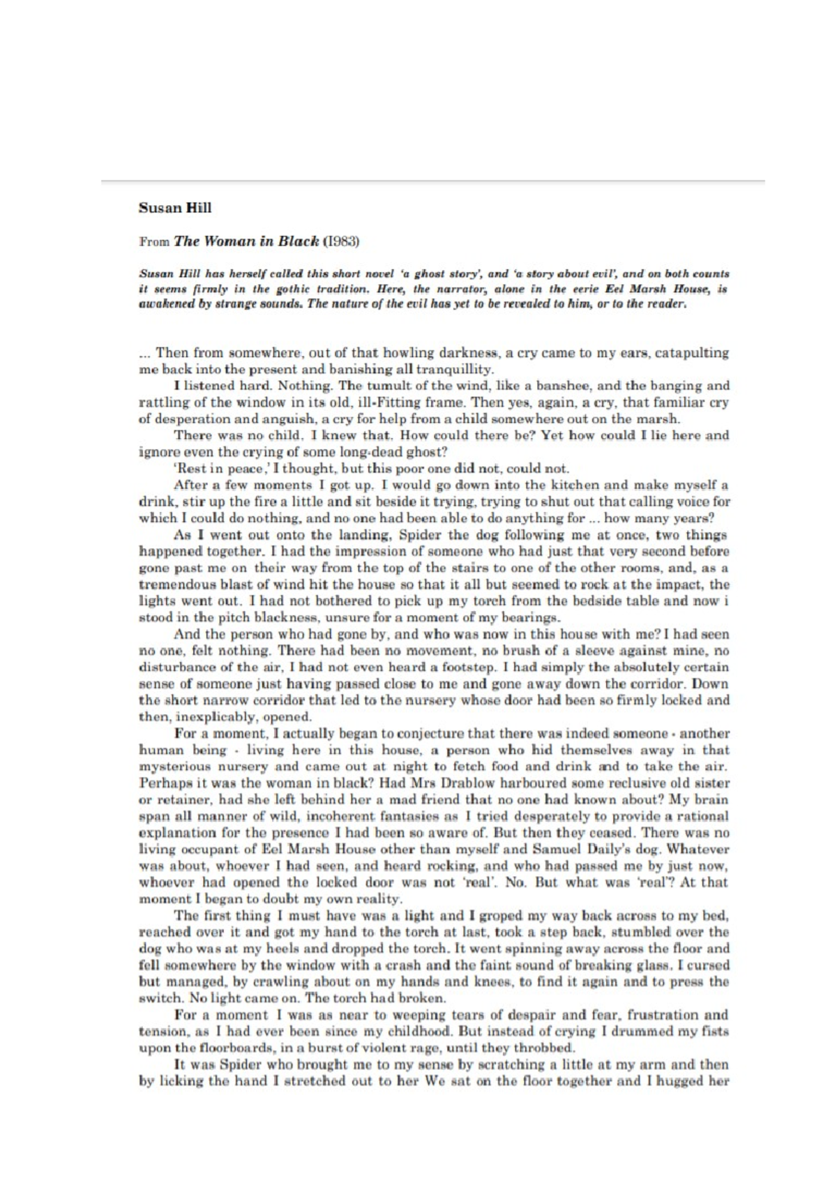 Susan Hill's The Woman in Black (1983): A Gothic Ghost Story Analysis ...