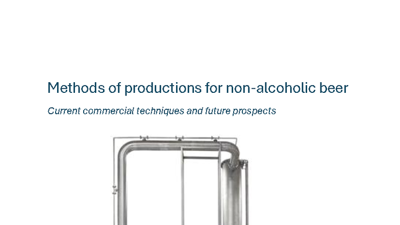 Methods of Beer Production: Current Techniques & Future Prospects (BSc ...