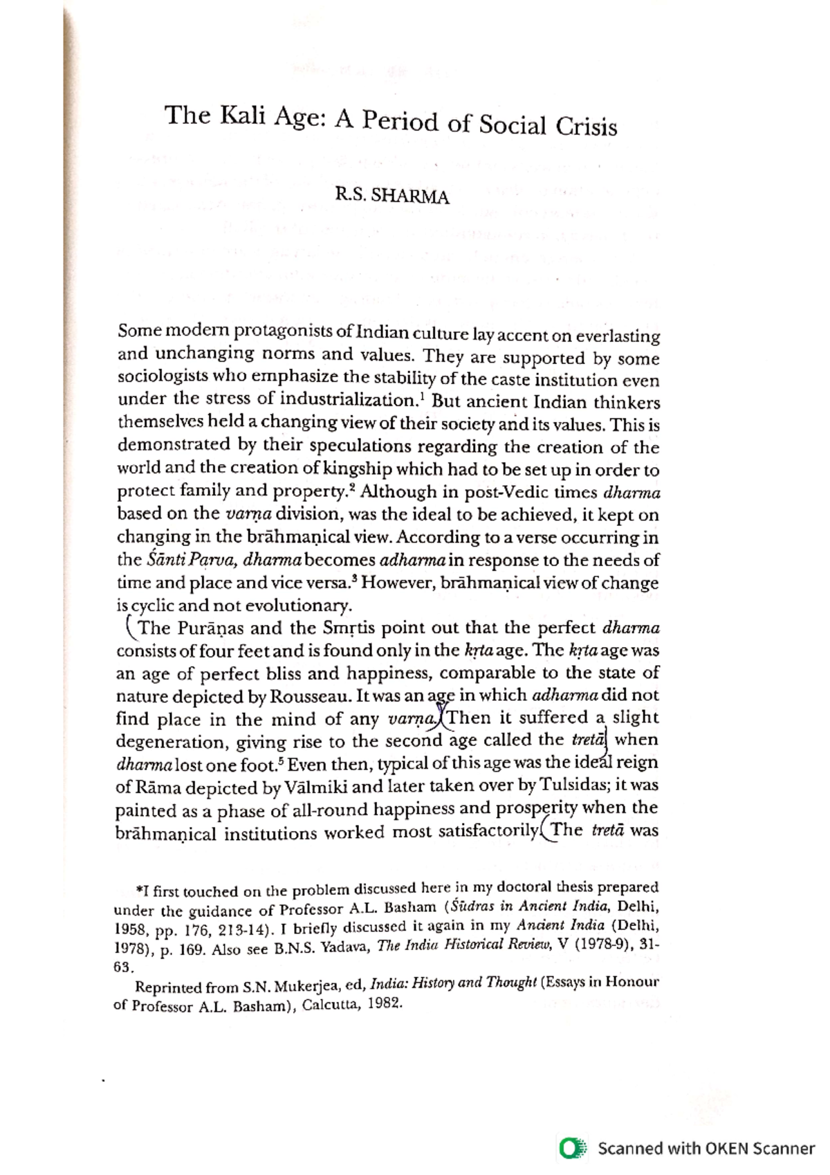 Kali Age Analysis: Social Crisis and Transformation in Ancient India ...