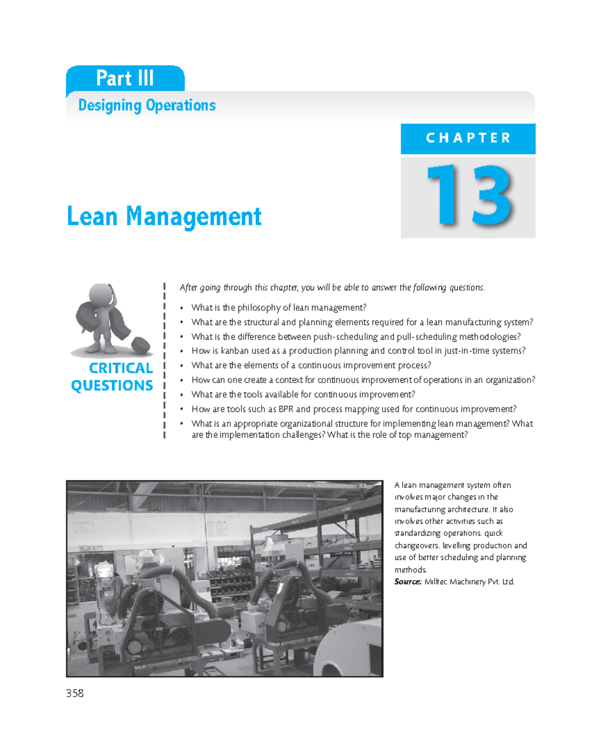 Operations Management CHAPTER 13: Lean Management Insights - Studocu