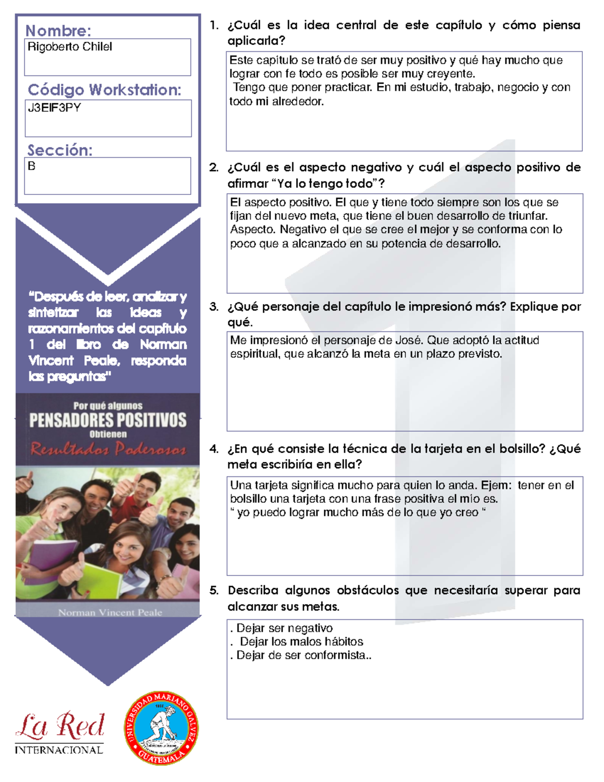 NVP 1 - Análisis de Metas y Personajes del Capítulo - Studocu