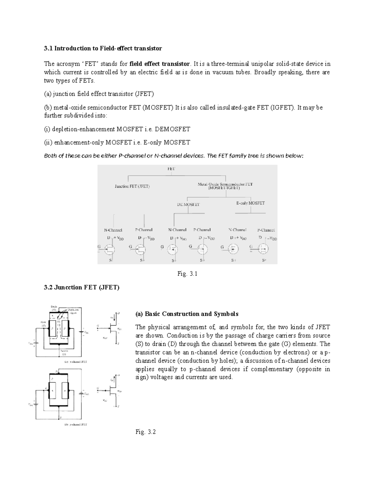 Field Effect Transistors - 3 Introduction to Field-effect transistor ...