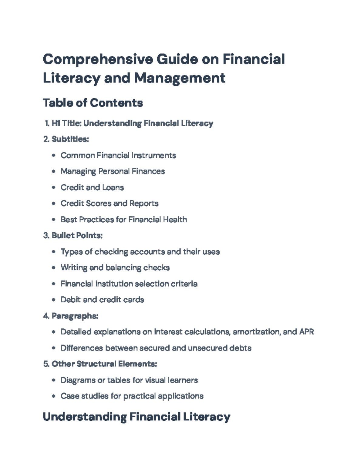 Comprehensive Guide to Financial Literacy and Management Techniques ...