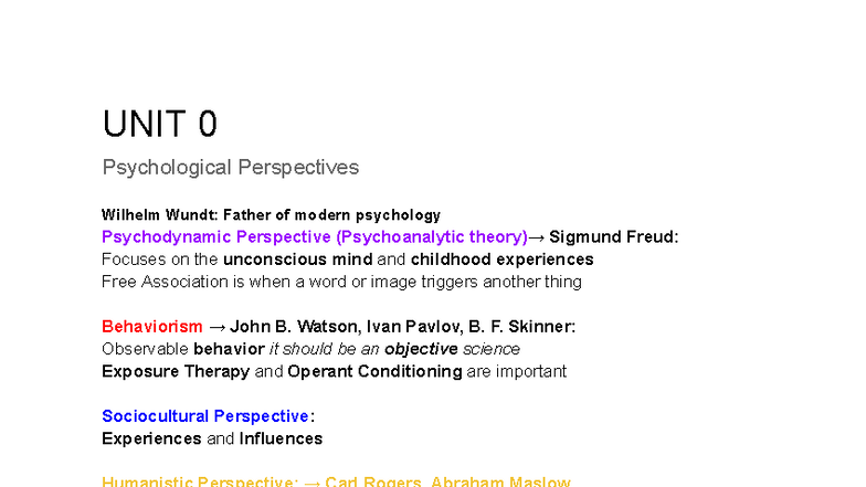 AP PSYCH UNIT 1: Biological Bases of Behavior & Research Methods Notes ...