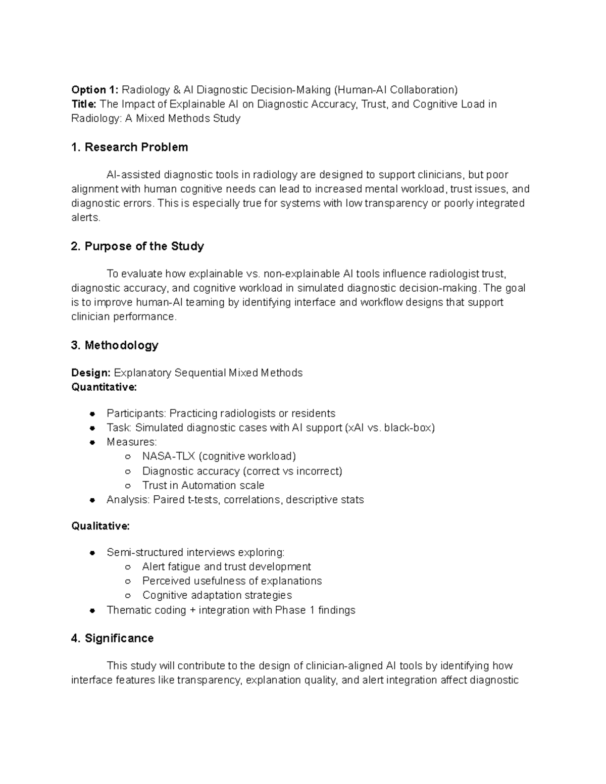 The Impact of Explainable AI on Radiology Diagnostics: A Mixed Methods ...