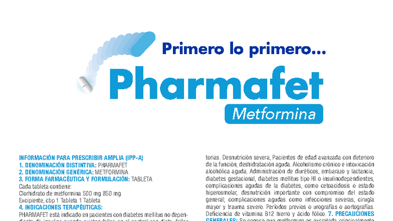 Pharmafet: Información Completa sobre Metformina y su Prescripción ...