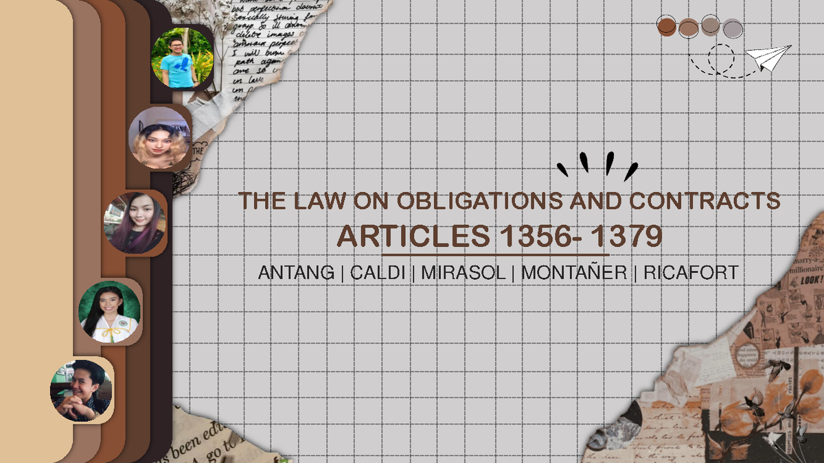 Articles-1356-1379 law on Contracts-form, interpretation, reformation ...