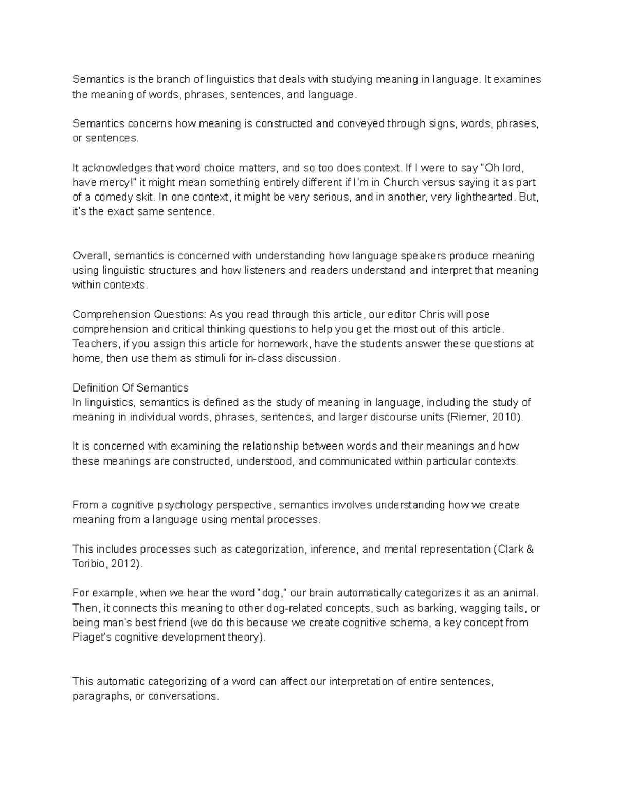 Linguistics 101: Understanding the Basics of Semantics and Meaning ...