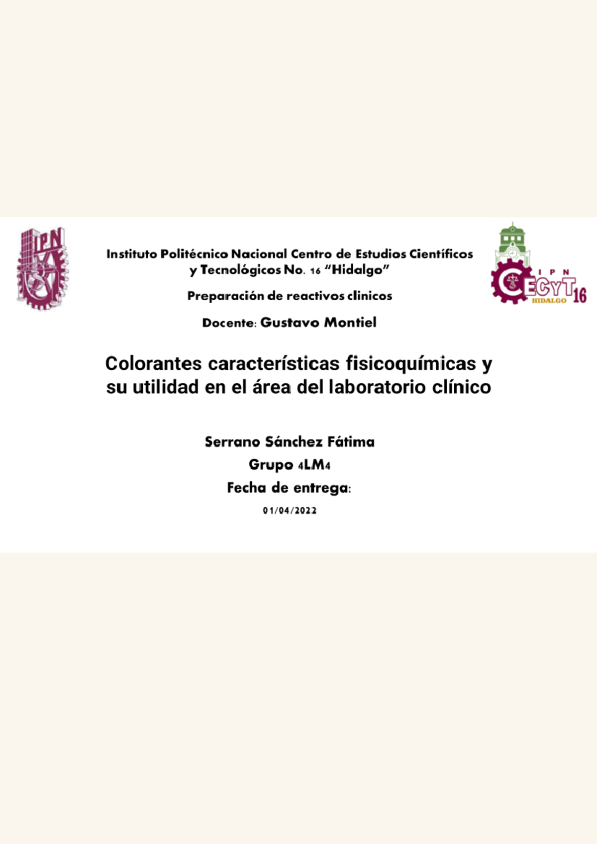 Colorantes características fisicoquímicas y su utilidad en el área del ...