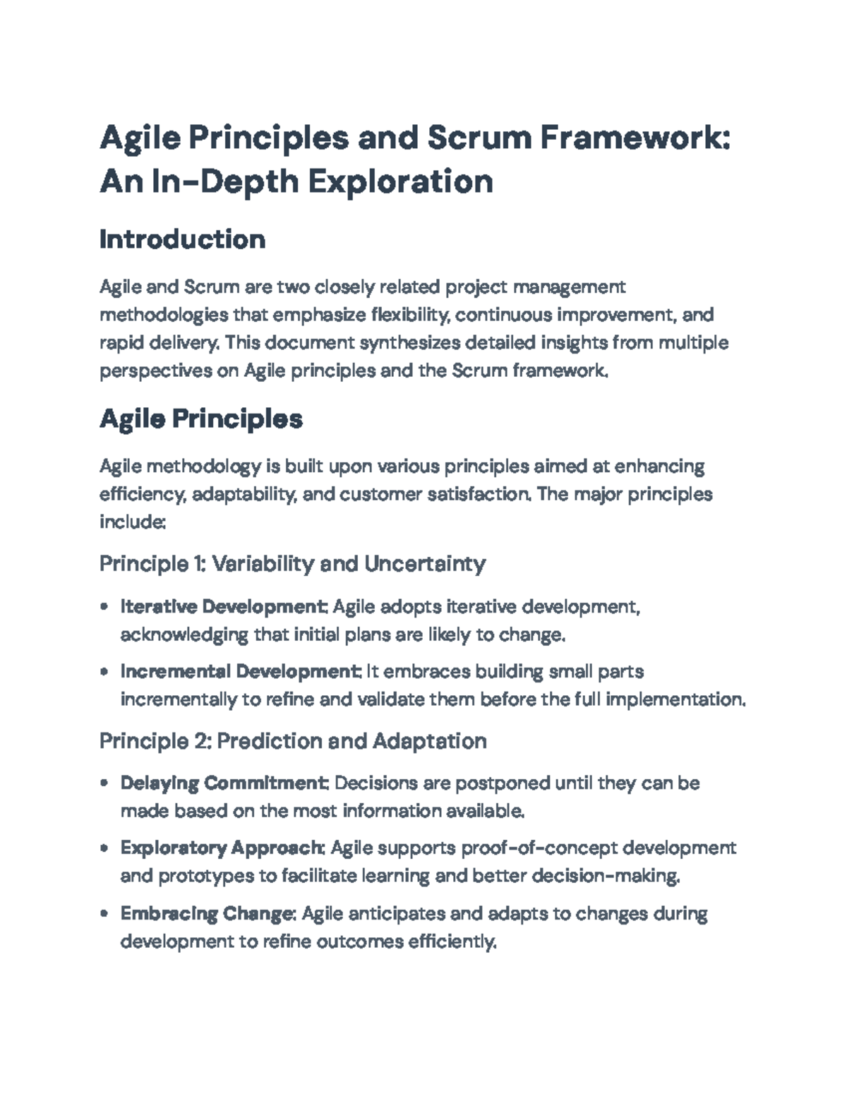 Agile Principles and Scrum Framework: A Comprehensive Guide - Agile ...