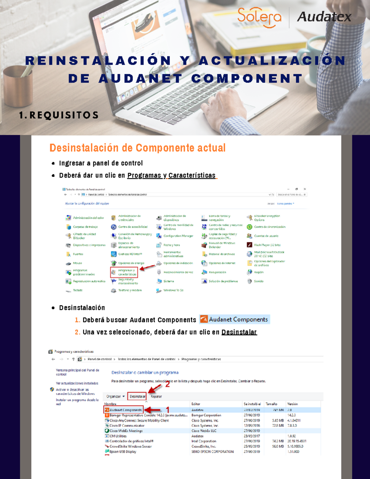 Reinstalación y Actualización de AudaNet Components - Guía Completa ...