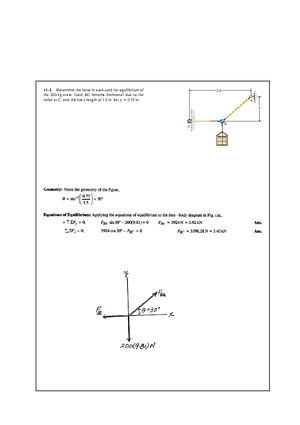 Friction - •8–1. Determine the minimum horizontal force P required to hold the crate from ...
