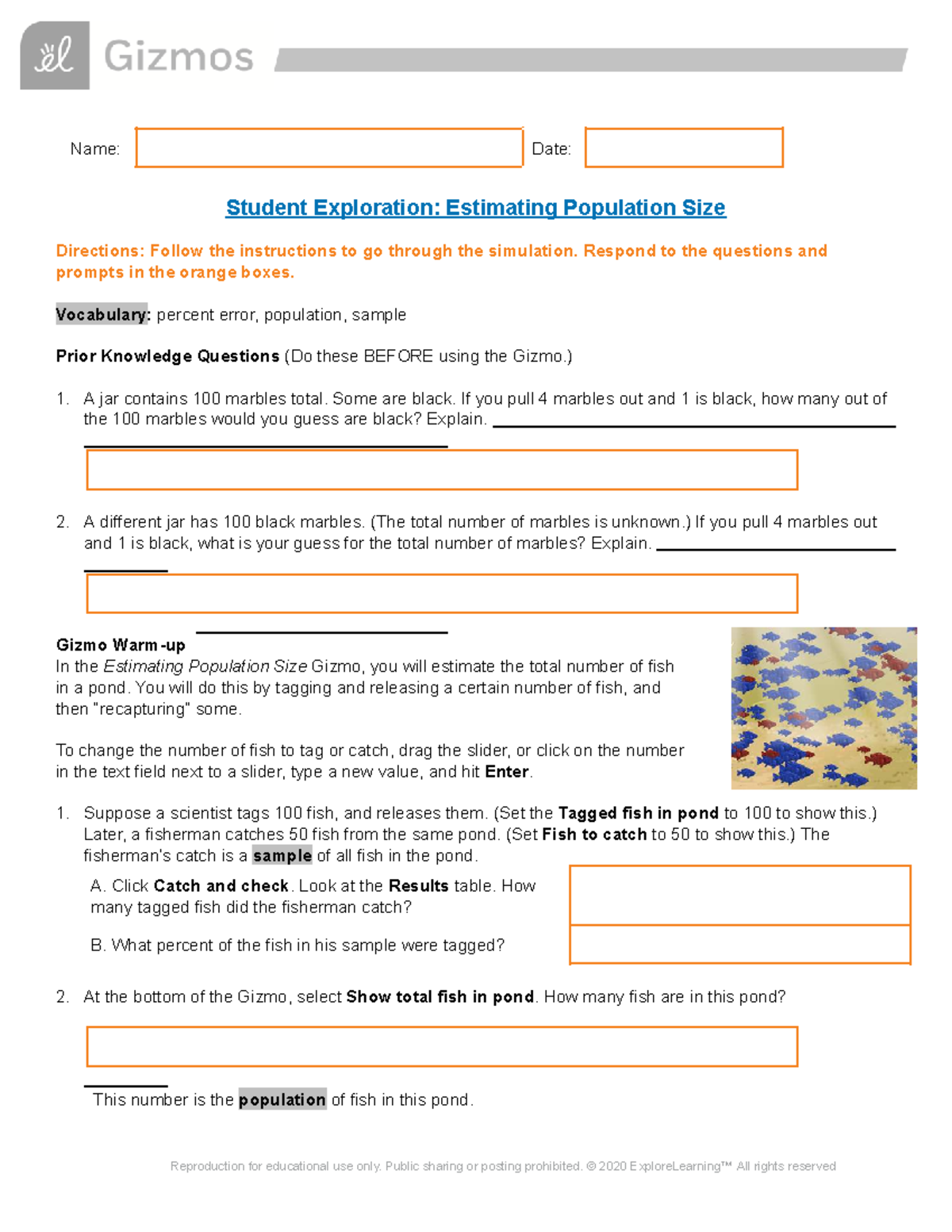 Copy of SE: Estimating Population Size Simulation Guide - Studocu