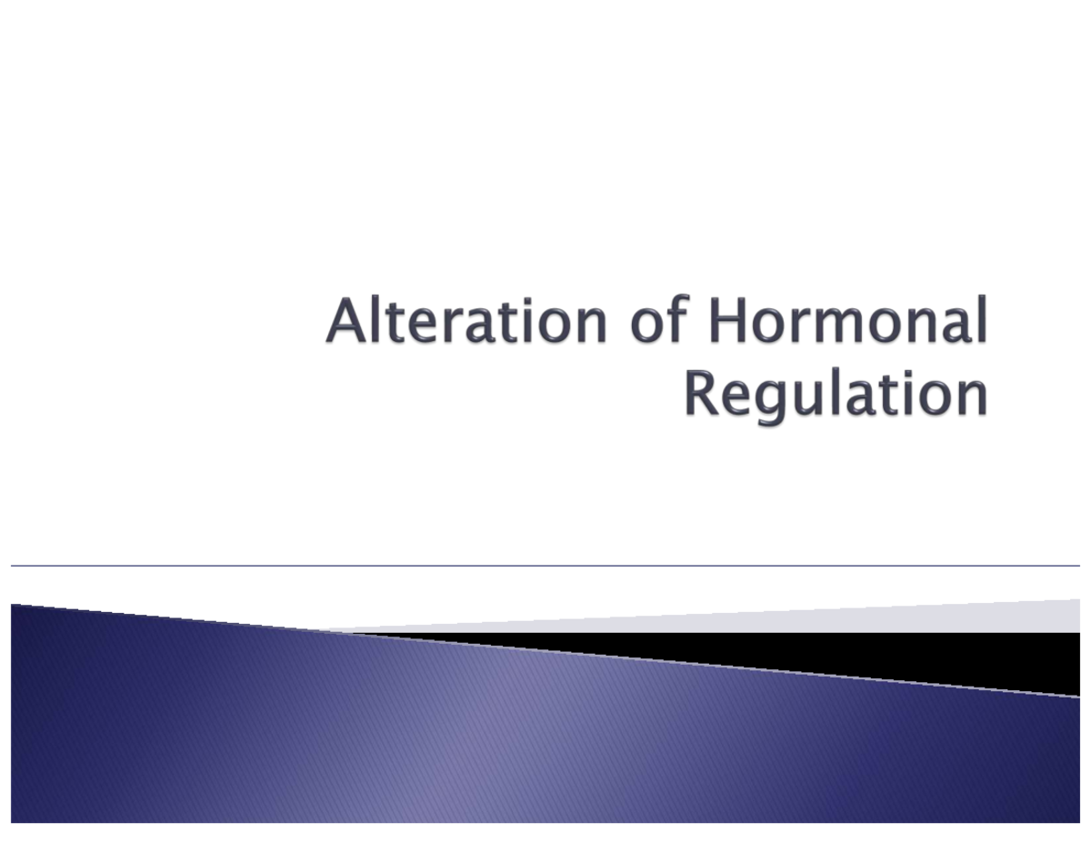 Alterations in Hormonal Regulation: Insights into Endocrine Disorders ...