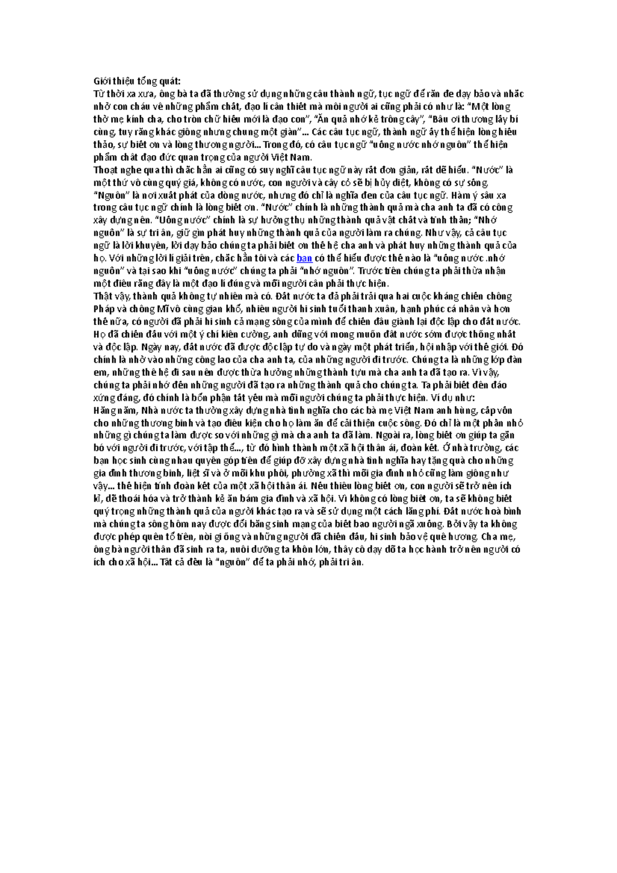 Giới thiệu tổng quát - Gi i thi u t ng quát:ớệổ T th i xa x a, ông bà ta đã th ng s d ng nh ng ...