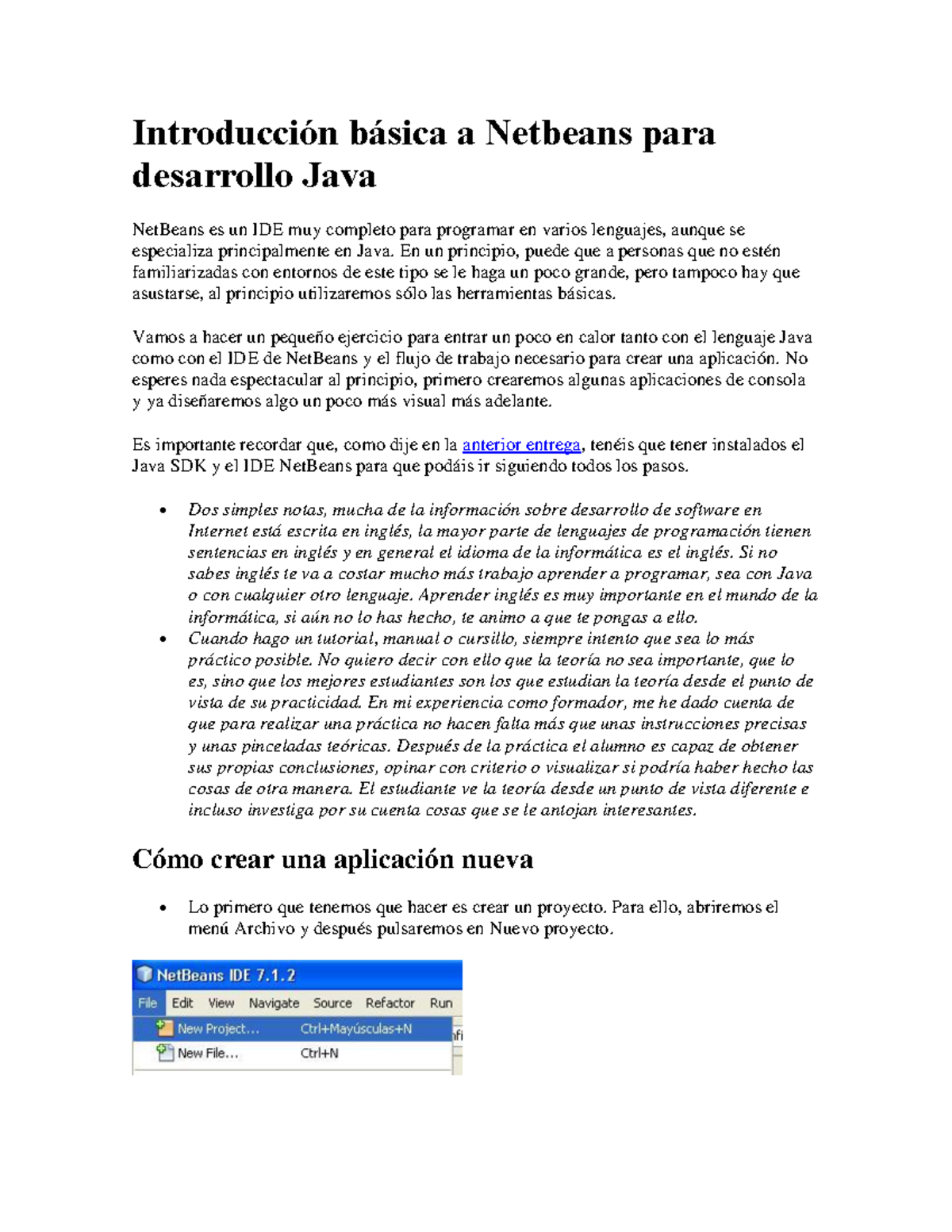 Netbeans-Java 33320 - Introducción y Ejercicios Básicos de Programación ...