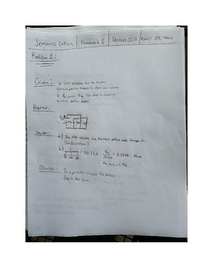 HMW 12 - Engineering Homework - ENGR 120 - Studocu