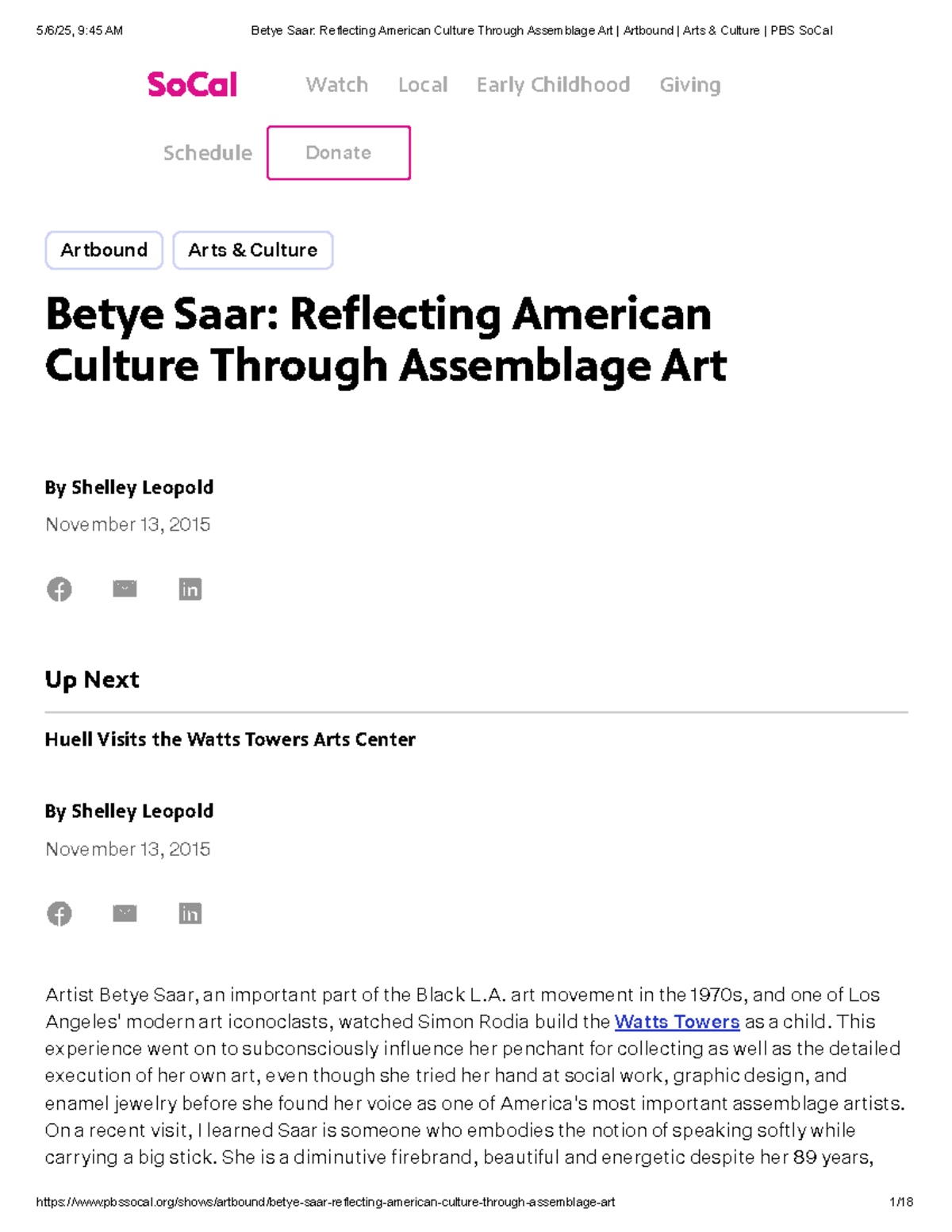Betye Saar: Reflecting American Culture Through Assemblage Art - By ...