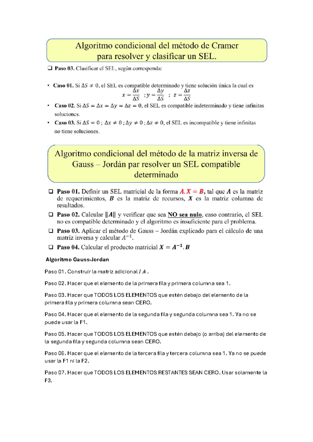Algoritmo para Construir Matriz Adicional en PC 2 - Studocu