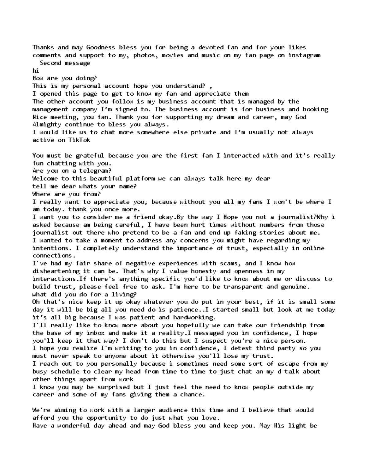 Personal Reflections and Connections: A Heartfelt Message to My Fans ...