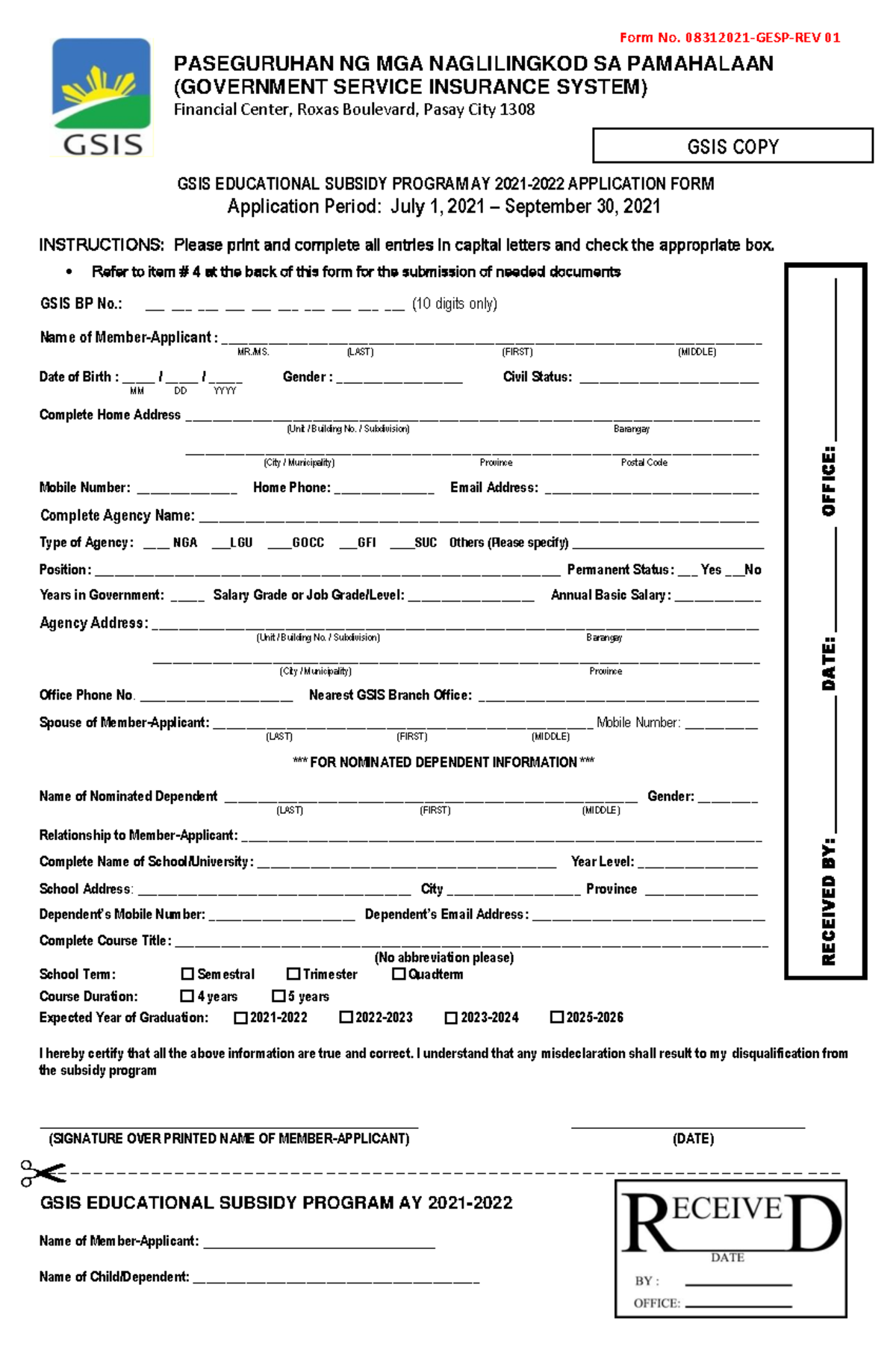 GESP-Application-Form 03 Sept2021 Coded - RECEIVED BY ...