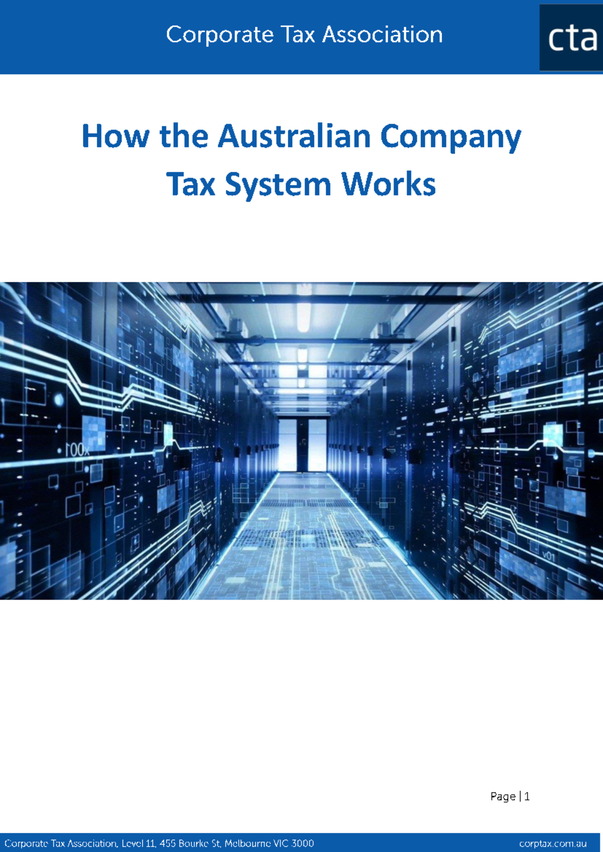 Understanding the Australian Company Tax System - CTA Guide (Nov 2023 ...