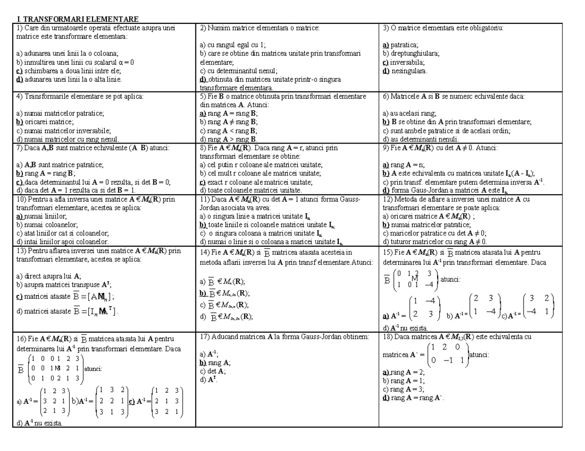 05. EVP1 (model de test) - Matematici aplicate in economie - University ...