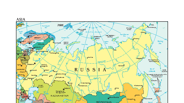 Asia Political Map 2012 - Course Code: POL 123423 - Studocu
